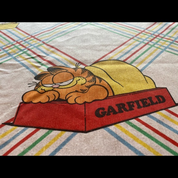Garfield | Bedding | Garfield The Cat Full Size Flat Sheet Vintage 978 ...